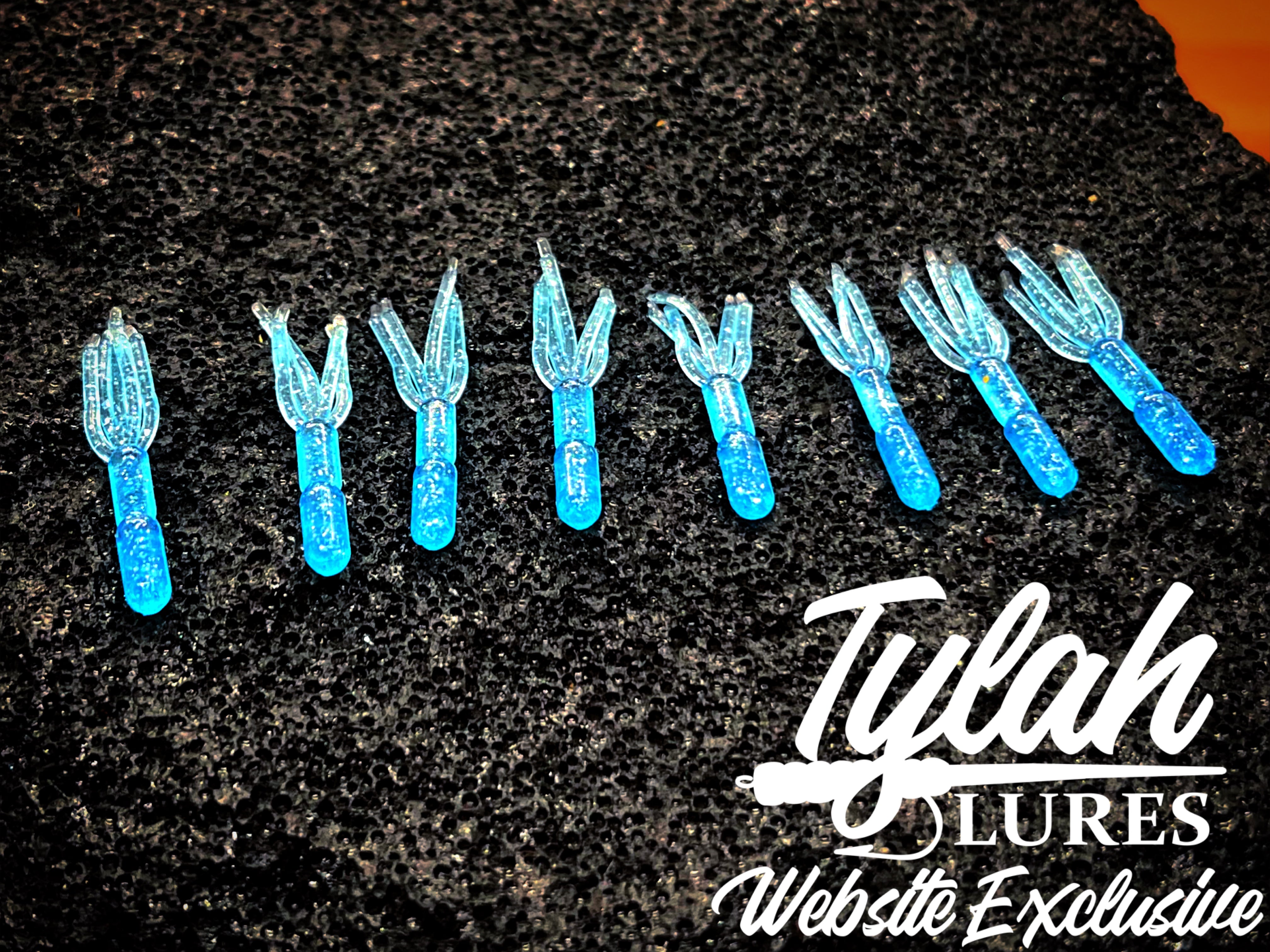 TylahLures Website Exclusive Blue Glow Shidasa 1in – Tylah Lures